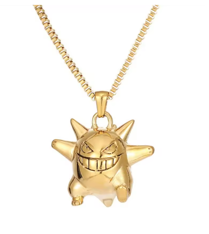 Pokemon Necklace - Gengar - Gold | pokenazcards